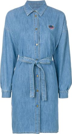 Kenzo robe-chemise Tiger - Bleu