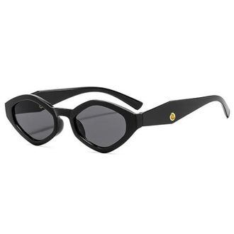 Generic Lunettes De Soleil Dext&eacute;rieur &Agrave; Petite Monture For Hommes Et Femmes, For Les Vacances, D&eacute;placements, La Conduite, UV400(Black)