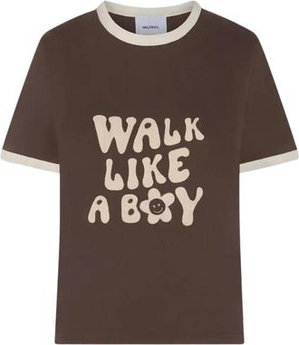 Halfboy Halfboy, Femme, Tops, Brun, Taille: 44 FR Chemise marron chocolat avec détails rétro
