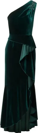 Adrianna Papell Abendkleid One Shoulder Velvet Dres Opulentes Abendkleid aus Samt im Meerjungfrauen-Stil