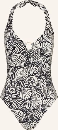 Seafolly Neckholder-Badeanzug Shells schwarz
