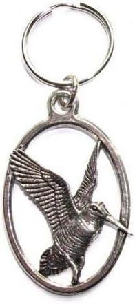 Generic Porte-cl&eacute;s en forme de b&eacute;casse en &eacute;tain, Argent&eacute;., 7cm