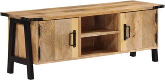 vidaXL Vidaxl - Meuble tv 110x35x40 cm bois massif de manguier