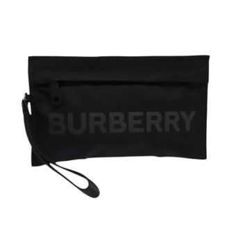 Burberry Pre-owned Nylon trousses-de-toilette - Femme - Pre-owned - Noir - Taille: ONE Size