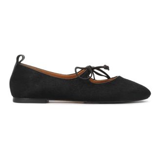 Kazar Femme, Chaussures, Noir, Taille: 35 EU Ballerines en cuir &agrave; poils