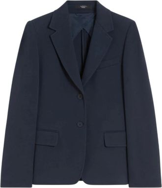 Max Mara Femme, Vestes, Bleu, Taille: 42 FR Wkdginnasta Blazer