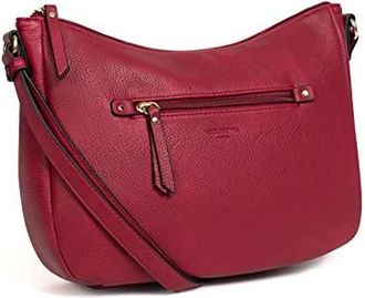 Pellet Sac porté Travers - Compatible téléphone Portable - pour Femme - Collection Toscane - Framboise