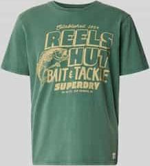 Superdry Loose Fit T-Shirt mit Label-Print Modell Roadside Trade