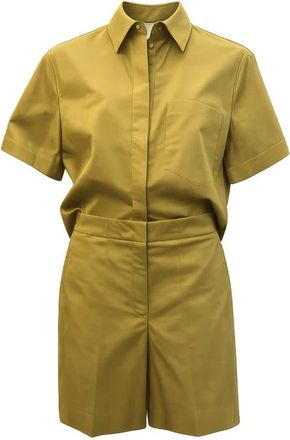 Kaos Kaos, Femme, Blouses et Chemises, Vert, Taille: 40 FR Boxy Cotton Shirt