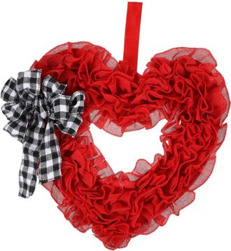 Cabilock Valentinstagskranz Blumenherz H&auml;ngende Girlande Festlicher F&uuml;r Die Haust&uuml;r Kompakte Gr&ouml;&szlig;e Leichtes Hochzeitsdekor