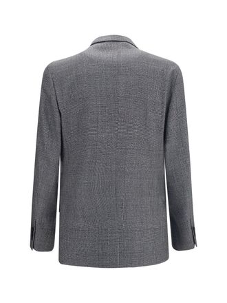 Lardini Mens Double-Breasted Wool Blazer 990gr Merino Ovis Aries Blazers E Vests