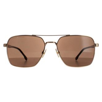 HUGO BOSS Aviator Herren Rose Gold Braun 1045/S/IT