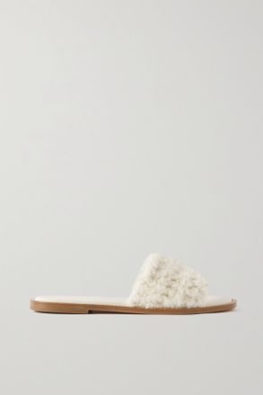 Gabriela Hearst Claquettes En Cachemire Ballast - Ivoire