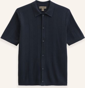 Marc O'Polo Marc Opolo Strick-Shirt blau