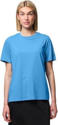 Pieces Pcria SS Solid Tee Noos BC T-Shirt pour Femme, Bleu Azur, L