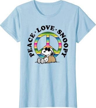 Peanuts Erdn&uuml;sse - Peace Love Snoopy T-Shirt