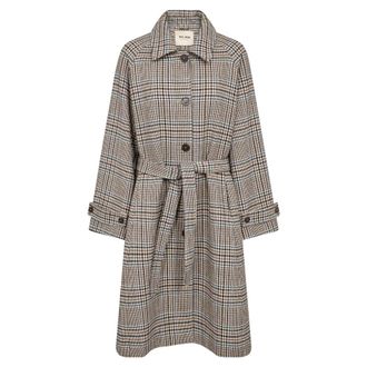 Mos Mosh MMSelestine Check Coat - - Coats - Damen - Beige - M