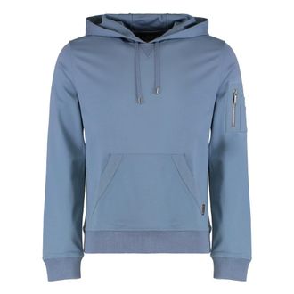 Moorer Kapuzenpullover aus Schurwolle - - Sweatshirts & Hoodies - Herren - Blau - M