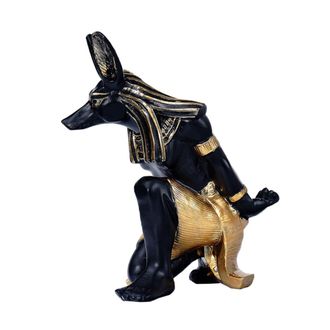 Cabilock Anubis Weinregal aus Resin Dekorativer Hunde flaschenhalter f&uuml;r Haushalt und B&uuml;ro Stabiles Party weinflaschen Display Kunstvolle Resin deko Praktische