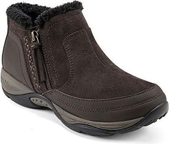 Easy Spirit Womens Epic Ankle Boot, Brown, 9 X-Wide