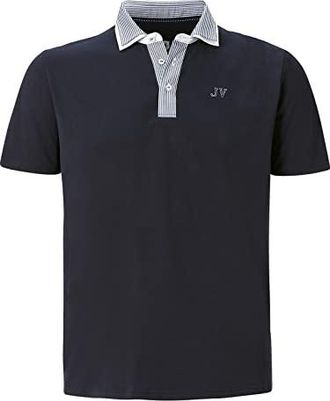 Jan Vanderstorm Danhy Polo à manches courtes pour homme - Bleu - XXXXX-Large