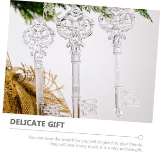 Soimiss 14 St&uuml;ck Acryl Weihnachtsanh&auml;nger mit Rentier Schneeflocken Langlebige H&auml;ngende Weihnachtsbaumdekoration f&uuml;r Innen Au&szlig;en Wetterbest&auml;ndig Transparente 