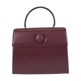 Cartier Sac &agrave; main en cuir Must Line Pre-owned - Femme - Pre-owned - Rouge - Taille: ONE Size
