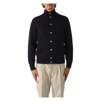 Gran Sasso Wollcardigan - - Knitwear - Herren - Blau - XL