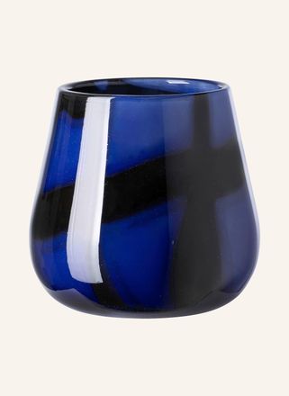 Fink Glasvase, Windlicht Marly blau
