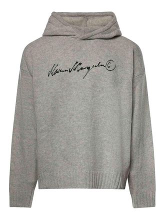 Maison Margiela Pull Col Rond - Gris
