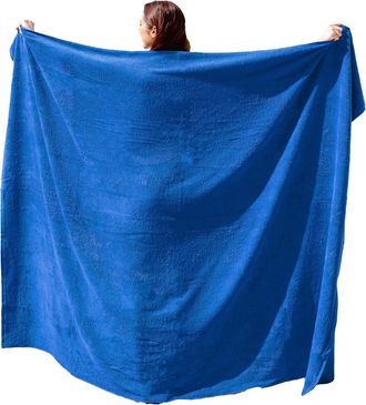 Kapart Strandhandtuch Royalblau I Handtuch XXL I Badehandtuch Groß I Strandtuch XXL I Großes Strandtuch I Saunatuch I Badetuch in Übergrößen 155 x 220 cm