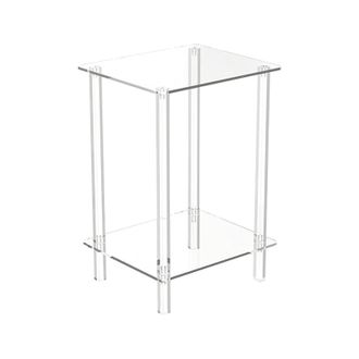 Generic Moderner Nachttisch - Beistellm&ouml;bel, transparent, Schreibtisch kompakt | kleine Halterung aus Acryl f&uuml;r Schlafzimmer, Hotel, &auml;sthetischer Tisch, Wohnz