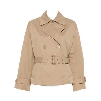Pennyblack Femme, Manteaux, Beige, Taille: 42 FR Talco Short Trench-coat