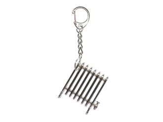Miniblings Heizung Heizk&ouml;rper Schl&uuml;sselanh&auml;nger - Handmade Modeschmuck I Anh&auml;nger Schl&uuml;sselring Schl&uuml;sselband Keyring - Heizung Heizk&ouml;rper