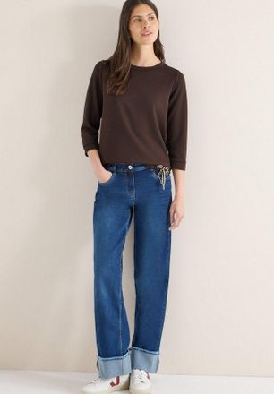 Cecil 3/4-Arm-Shirt mit U-Boot-Ausschnitt