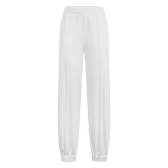 Fabiana Filippi Femme, Pantalons, Blanc, Taille: 38 FR Pantalon Doux Confortable avec Revers