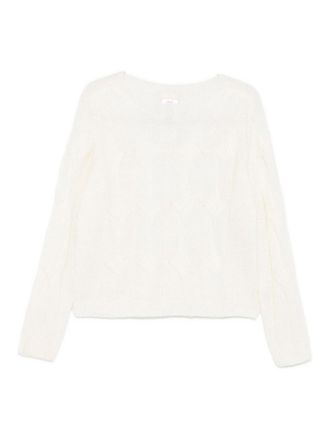 Liu Jo Pull Col Rond - Blanc