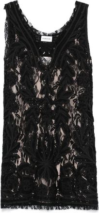 P.A.R.O.S.H. robe Nixie à coupe courte - Noir