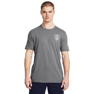 Under Armour Mens Freedom Graphic Short Sleeve T-Shirt, (024) Titan Gray/Halo Gray/White, Medium