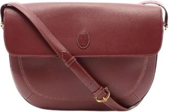 Cartier Sac &agrave; bandouli&egrave;re Pre-owned Must Line en cuir - Femme - Pre-owned - Rouge - Taille: ONE Size