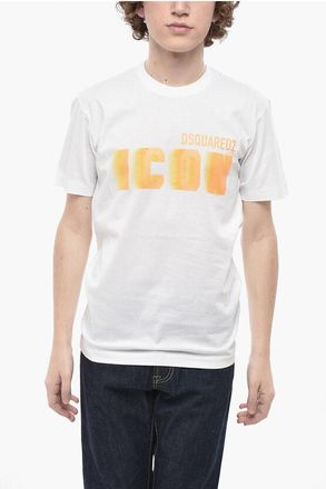 Dsquared2 Cotton Crew-Neck T-Shirt FADED ICON size Xs