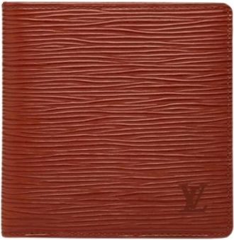 Louis Vuitton Portefeuille bi-pli Epi Pre-owned - Femme - Pre-owned - Brun - Taille: ONE Size
