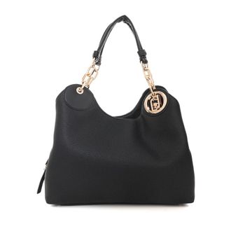 Liu Jo Mittlere Umh&auml;ngetasche mit Logo-Plakette und Kettenriemen - - Bags - Damen - Schwarzk - ONE SIZE
