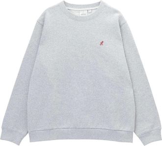 Gramicci Homme, Sweatshirts et sweats &agrave; capuche, Gris, Taille: XL One Point Crew SweaT-shirt