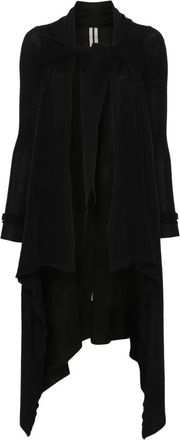 Rick Owens Femme, Pulls, Noir, Taille: 40 FR Pull en maille c&ocirc;tel&eacute;e