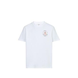 Casablanca Tee-shirt droit col ronds&eacute;rigraphi&eacute; en coton