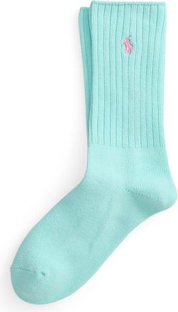 Ralph Lauren Kn&ouml;chelhohe Socken in Rippstruktur mit Pony-Stickerei in