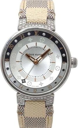 Louis Vuitton Montre Vintage en toile Pre-owned - Femme - Pre-owned - Blanc - Taille: ONE Size