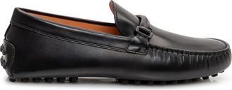 Tod's Homme, Chaussures, Noir, Taille: 43 EU Mocassin en cuir lisse