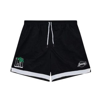 Mitchell & Ness Short en nylon In The City 17.8 cm - Homme - Sport - Noir - Taille: L